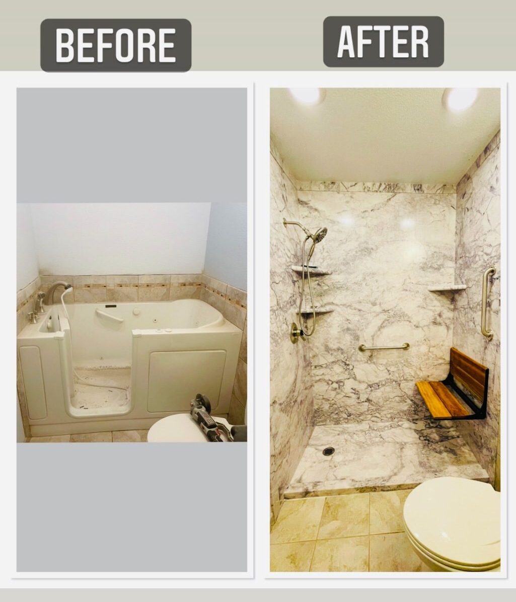 Bath To Shower Conversions – Denver Bath Model